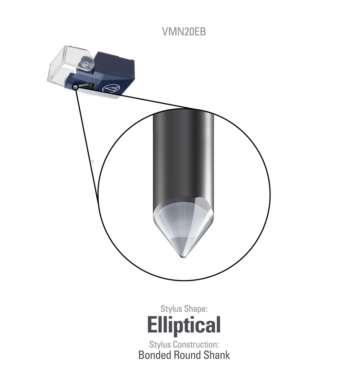 Audio Technica VMN20EB Elliptical Replacement Stylus | Vinyl Revival